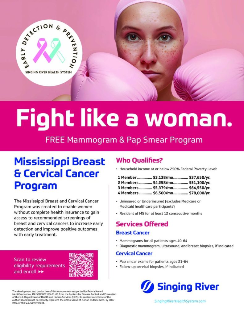 Free breast and cervical cancer screenings available at Singing River ...